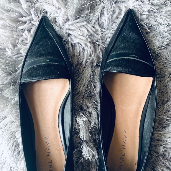 Pure Navy | Shoes | Pure Navy Flats Black | Poshmark
